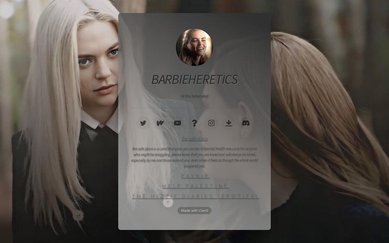 barbieheretics' carrd